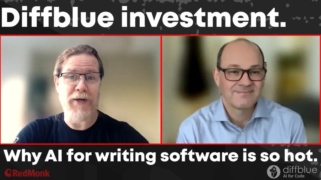 A RedMonk Conversation: Diffblue investment. Why AI for writing ...