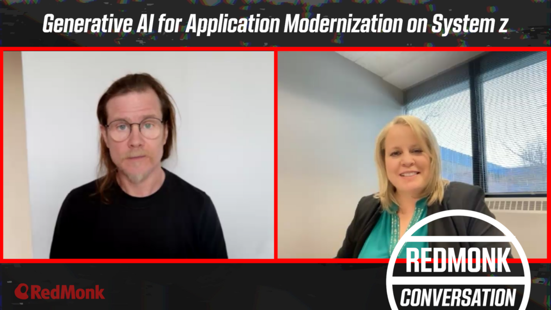 A RedMonk Conversation: Generative AI for Application Modernization on System z – RedMonk